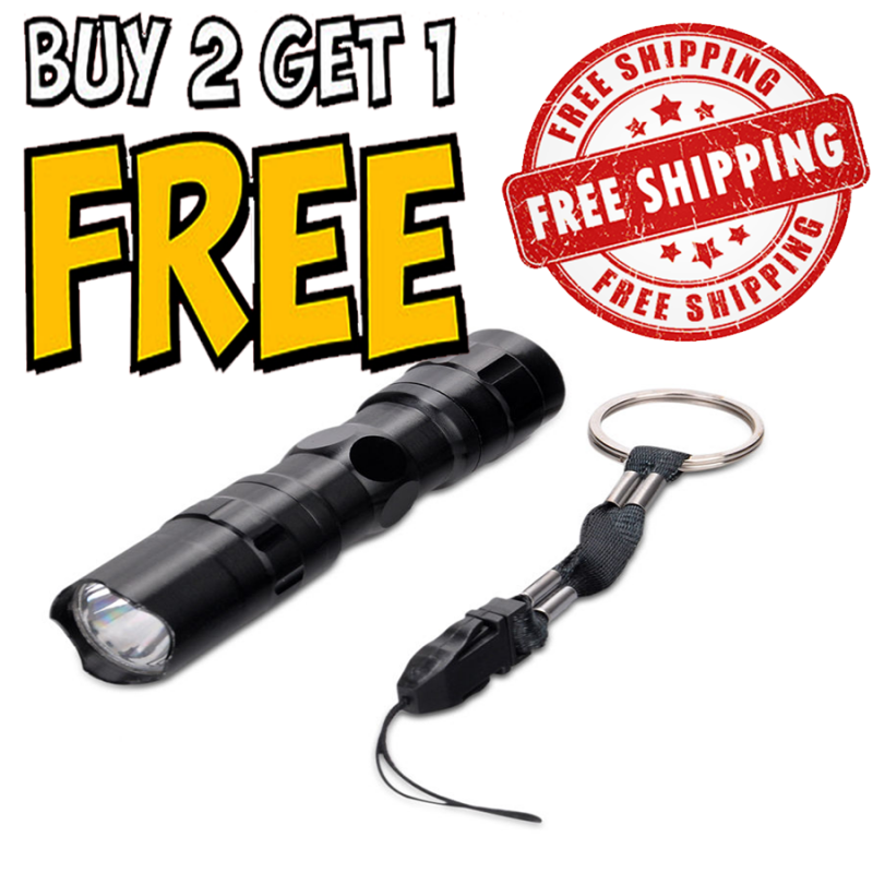 Portable Outdoor 1 Mode Water Resistant 3W LED Mini Torch Light ...