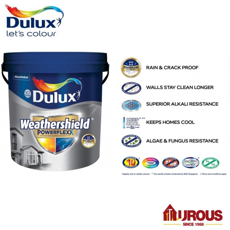 Dulux Weathershield Powerflexx 5 Litre (Classic Elegance) - Aurous ...