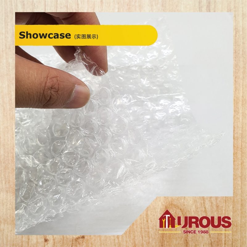 AIR BUBBLE BAG SINGLE LAYER WITH FLAP TRANSPARENT COLOUR (Large ...