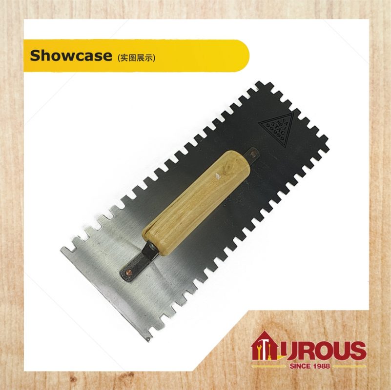 IRON PLASTER TROWEL 4 1/2" C/W MEDIUM TEETH - Aurous Hardware Online Store
