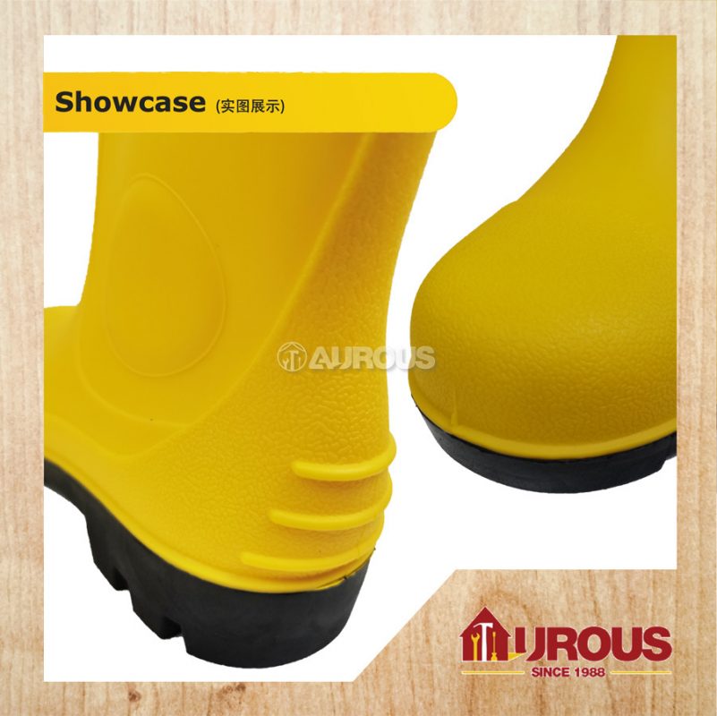 SAFETY STEEL TOE RUBBER BOOTS (YELLOW) (SIZE 39-45) - Aurous | Tick ...
