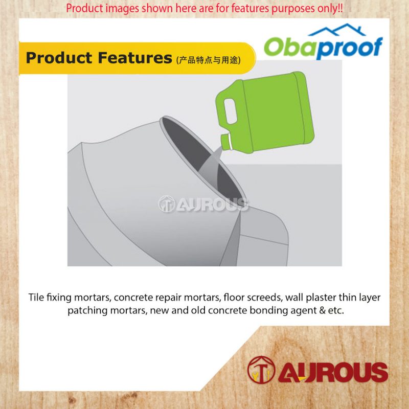 OBAPROOF SUSU ADMIX PLUS LATEX 188 4L - Aurous Hardware Online Store