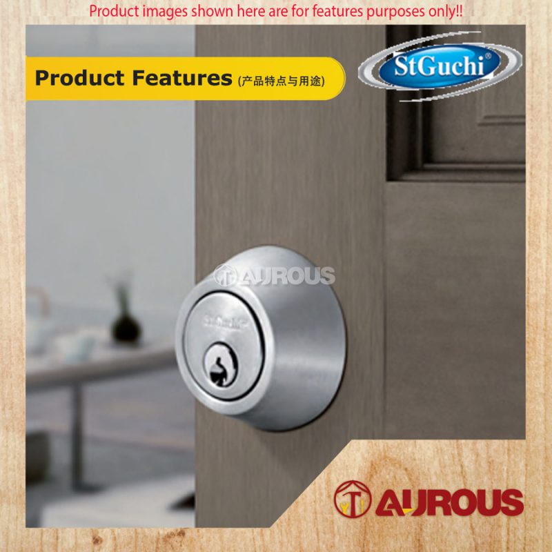 ST GUCHI DEADBOLT LOCK SGD261SS / SGD281AB / SGD291AC (KEY WITH ...
