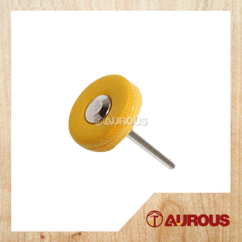 MINI YELLOW SEWING BUFFING BIT (3MM SHANK) - Aurous | Tick Hong Hardware
