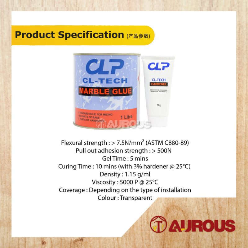 CLP CL-TECH MARBLE GLUE 1L (SET) - Aurous | Tick Hong Hardware
