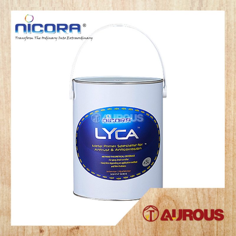 NICORA LYCA MATT WHITE PAINT ( 5 LITRE ) - Aurous | Tick Hong Hardware