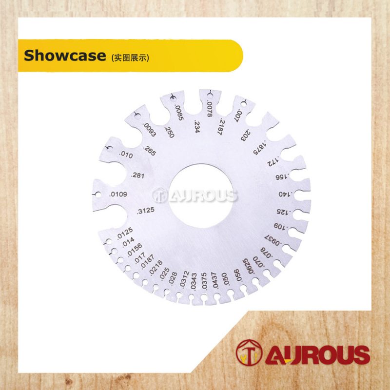 STEEL ROUND WIRE GAUGE MEASURING PLATE - Aurous | Tick Hong Hardware