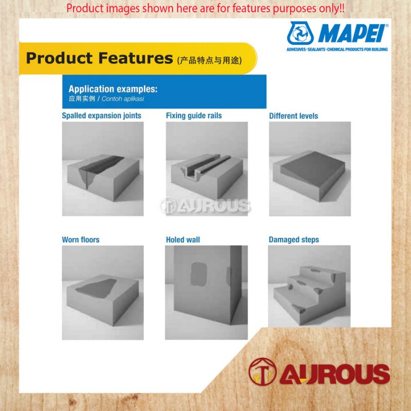 MAPEI MAPEGROUT PATCH 218 CEMENT SIMEN TAMBAH LUBANG 1KG/5KG [GREY ...