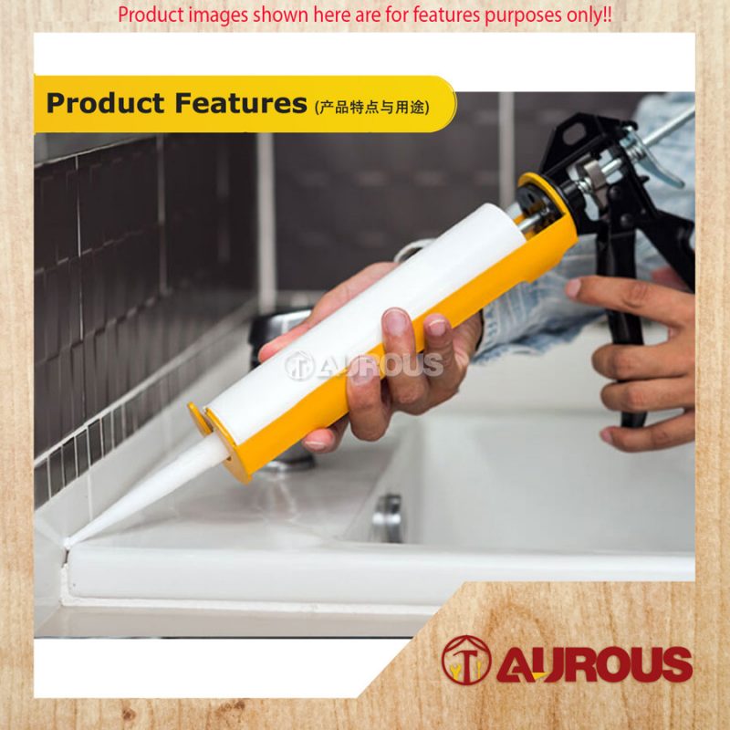 SILICONE GUN CAULKING GUN FOR SILICONE SEALANT (BLUE/YELLOW) RANDOMLY ...