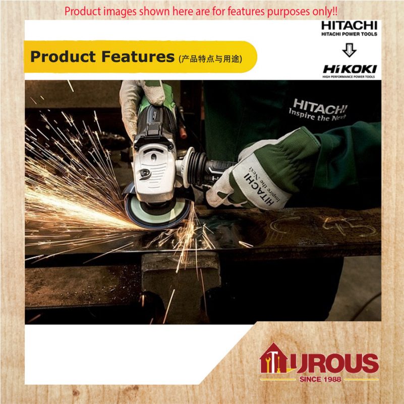 HIKOKI MACHINE ANGLE GRINDER PDA100M (4") 715W - Aurous | Tick Hong ...