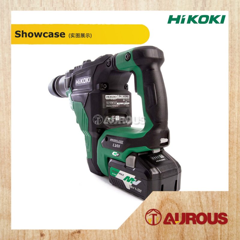 HIKOKI BATTERY CORDLESS MULTI VOLT SDS MAX ROTARY HAMMER MACHINE 40MM ...