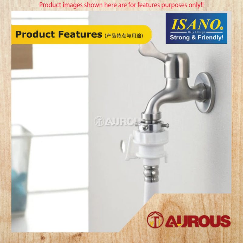ISANO ECO 1/2" WALL BIB TAP - Aurous | Tick Hong Hardware