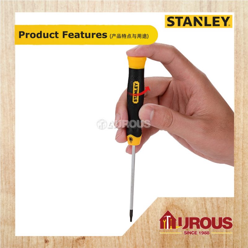 Stanley Torx Head Screwdriver T5-T15 - Aurous | Tick Hong Hardware