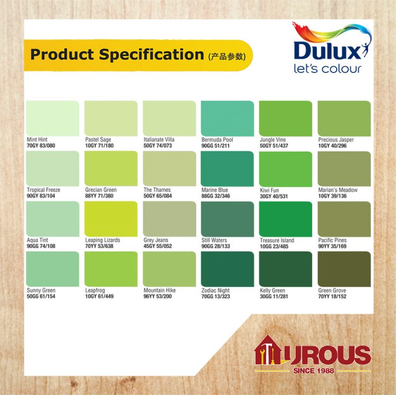 DULUX PENTALITE CLASSIC 5 LITRE (GREEN SERIES) - Aurous | Tick Hong ...