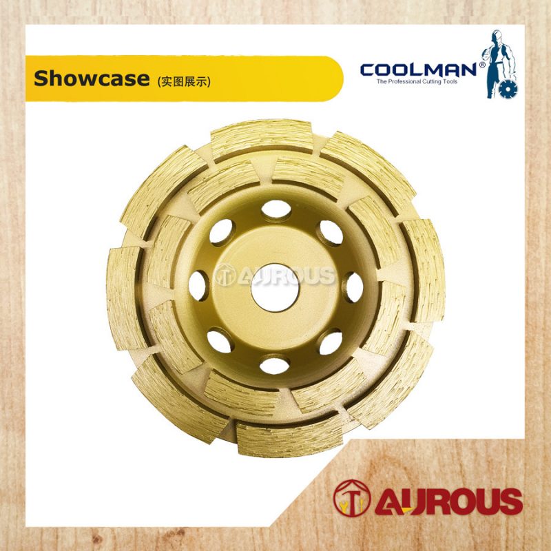 COOLMAN DOUBLE ROW DIAMOND DISC GRINDING WHEEL SUPREME 4''/105MM ...