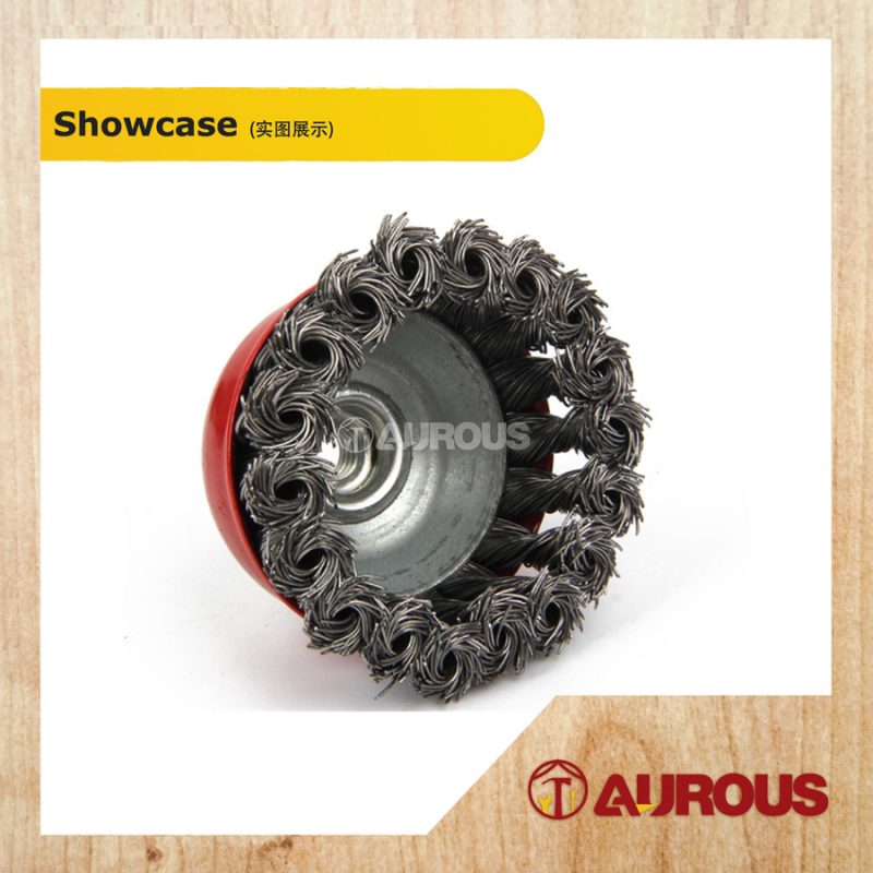 CUP BRUSH 75MM x M10 (TWISTED) HEAVY DUTY - Aurous | Tick Hong Hardware