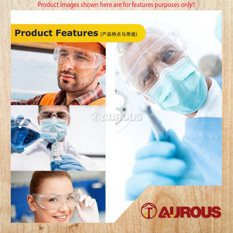 SANTYAU SAFETY GOOGLE GLASSES LAB VENTED ANTI FOG EYE PROTECTION ANTI ...