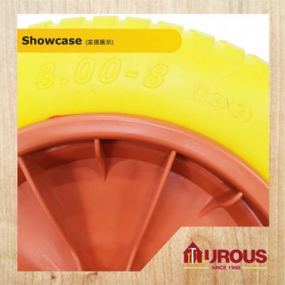 WHEEL BARROW RUBBER TYRE - PLASTIC RIM, PU FOAM (TUBELESS) W500 PU ...