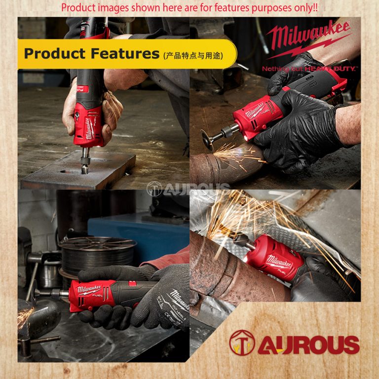 MILWAUKEE M12 FUEL STRAIGHT DIE GRINDER M12 FDGS-0 [BARE TOOL] - Aurous ...