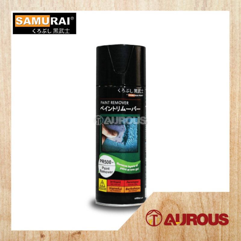 SAMURAI AEROSOL MOTORCYCLE SPRAY PAINT PR500* 400ML (PAINT REMOVER ...