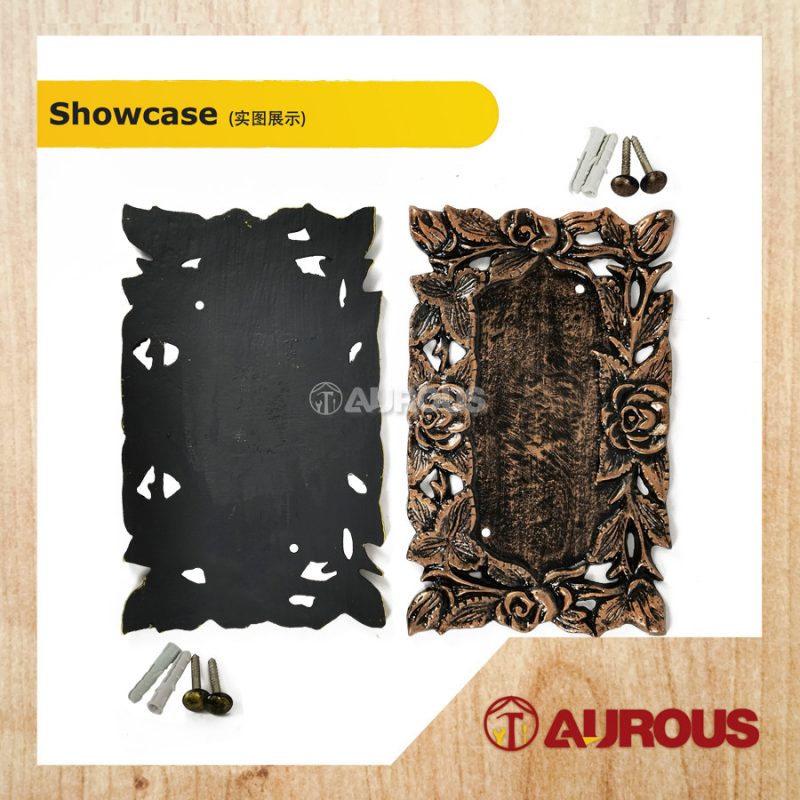 ALUMINIUM HOUSE DOOR PLATE / PLAT RUMAH (GOLD & COPPER) - Aurous | Tick ...