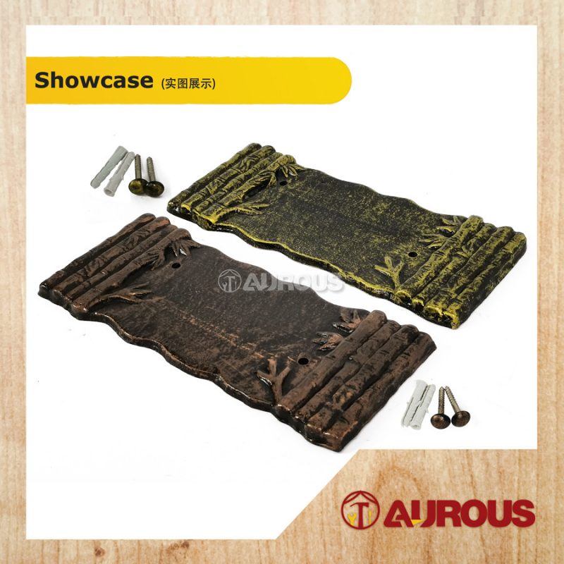 ALUMINIUM HOUSE DOOR PLATE / PLAT RUMAH (GOLD & COPPER) - Aurous | Tick ...