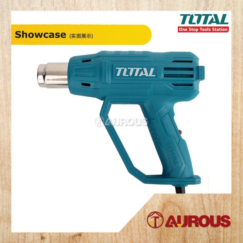 TOTAL HEAT GUN / HOT AIR GUN 2000W WITH 1 NOZZLE (TB200365) - Aurous ...