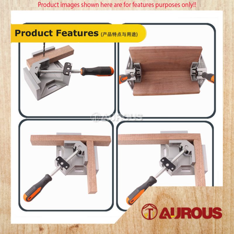 90° RIGHT ANGLE CLAMP WOODWORKING FRAME CLIP RIGHT ANGLE FOLDER TOOL ...