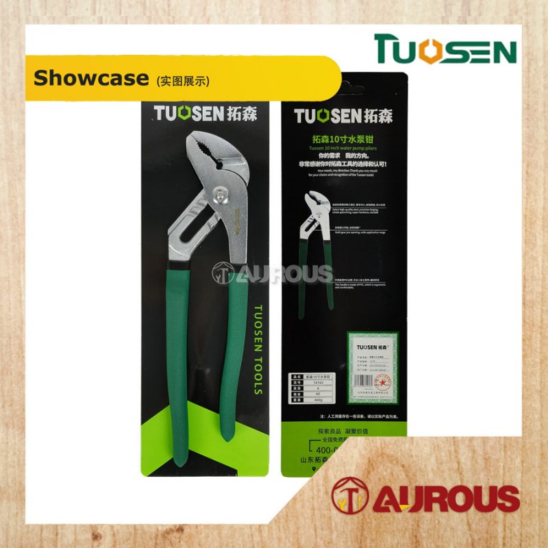 TUOSEN MONKEY PLIER WATER PUMP PLIER 10''/255MM (14162) - Aurous | Tick ...