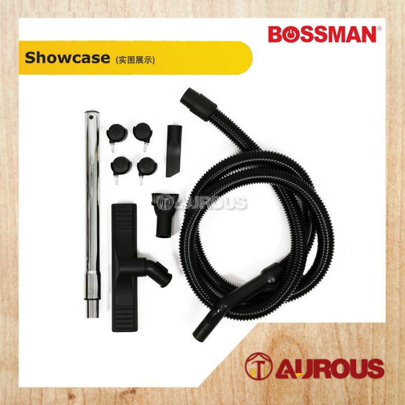 BOSSMAN HEAVY DUTY INDUSTRIAL WET & DRY STAINLESS STEEL VACUUM CLEANER ...