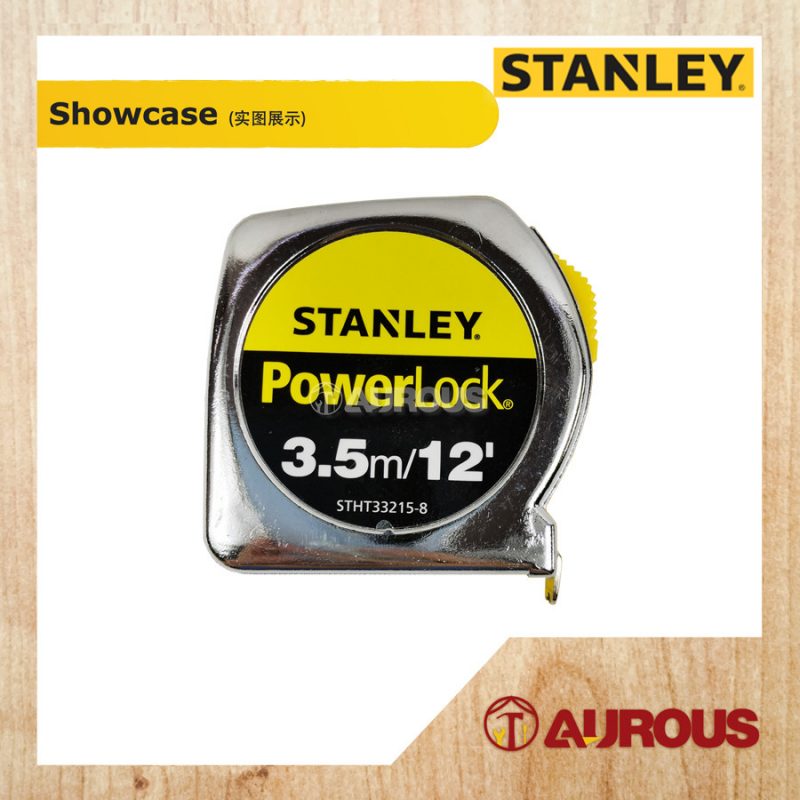 STANLEY POWER LOCK MEASURING TAPE (3.5M/12'') 33-215 - Aurous | Tick ...
