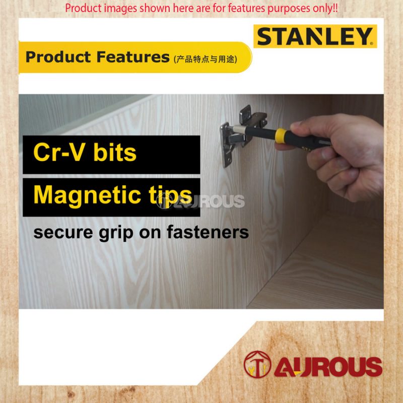 STANLEY FIBERGLASS MULTI-BIT SCREWDRIVER SET (68-107) - Aurous | Tick ...