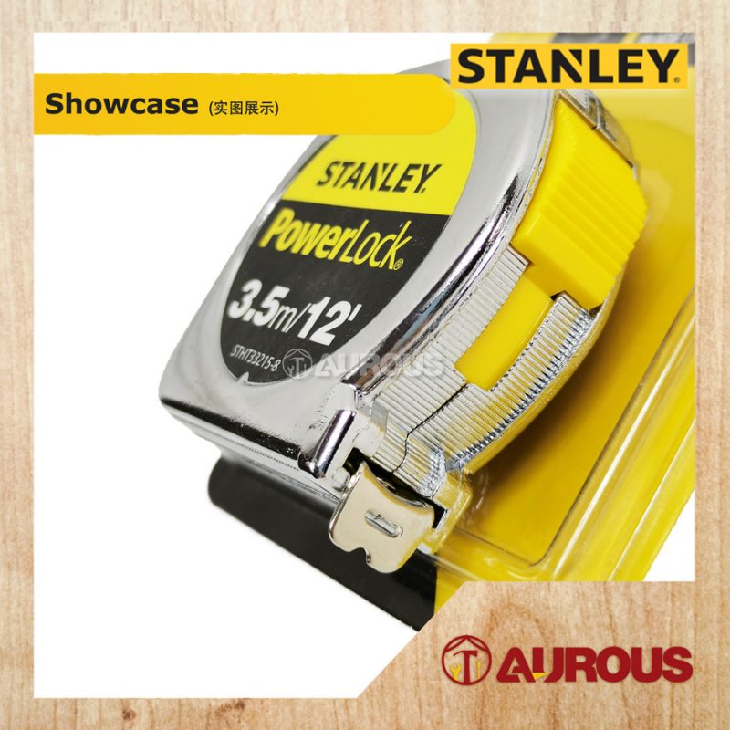STANLEY POWER LOCK MEASURING TAPE (3.5M/12'') 33-215 - Aurous | Tick ...