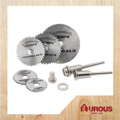 MINI STRAIGHT GRINDER WOOD CUTTING DISC 3.2MM / 6MM SHANK (7PCS/SET ...