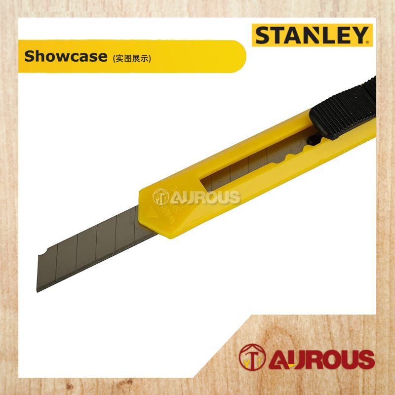 STANLEY BASIC SNAP OFF CUTTER 9MM (10-131) - Aurous | Tick Hong Hardware