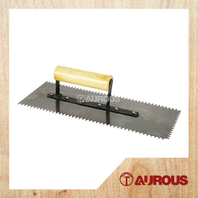 IRON PLASTER TROWEL 4 1/2" C/W SMALL TEETH - Aurous | Tick Hong Hardware