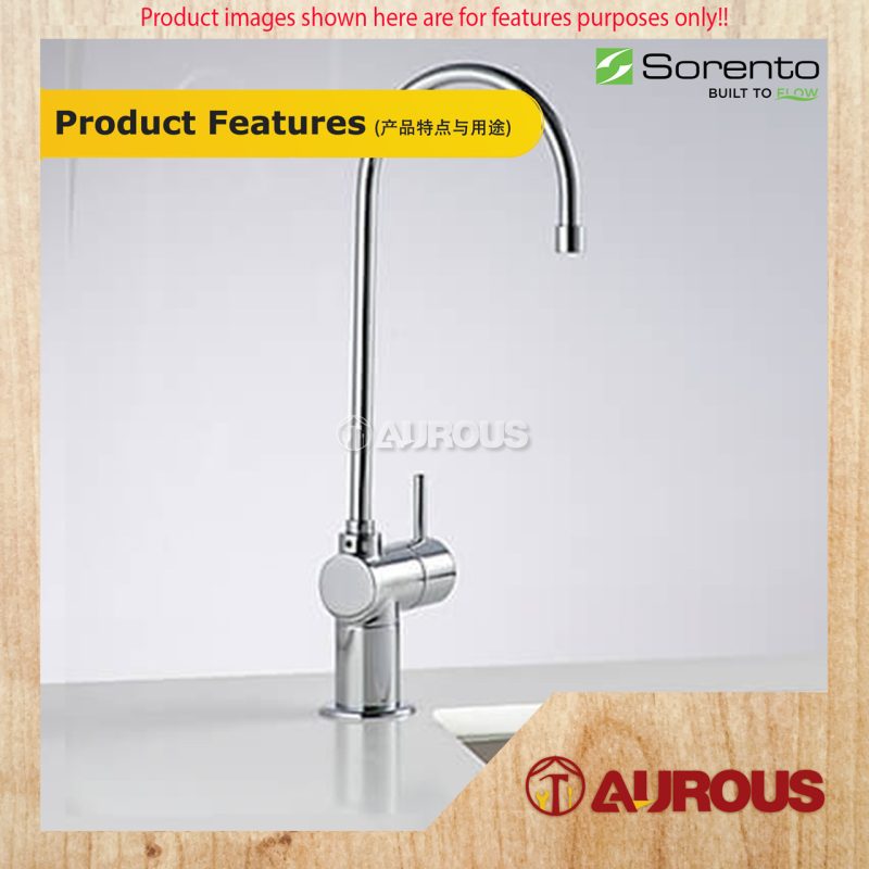 SORENTO STAINLESS STEEL 304 TABLE MOUNTED KITCHEN WATER FILTER TAP ...