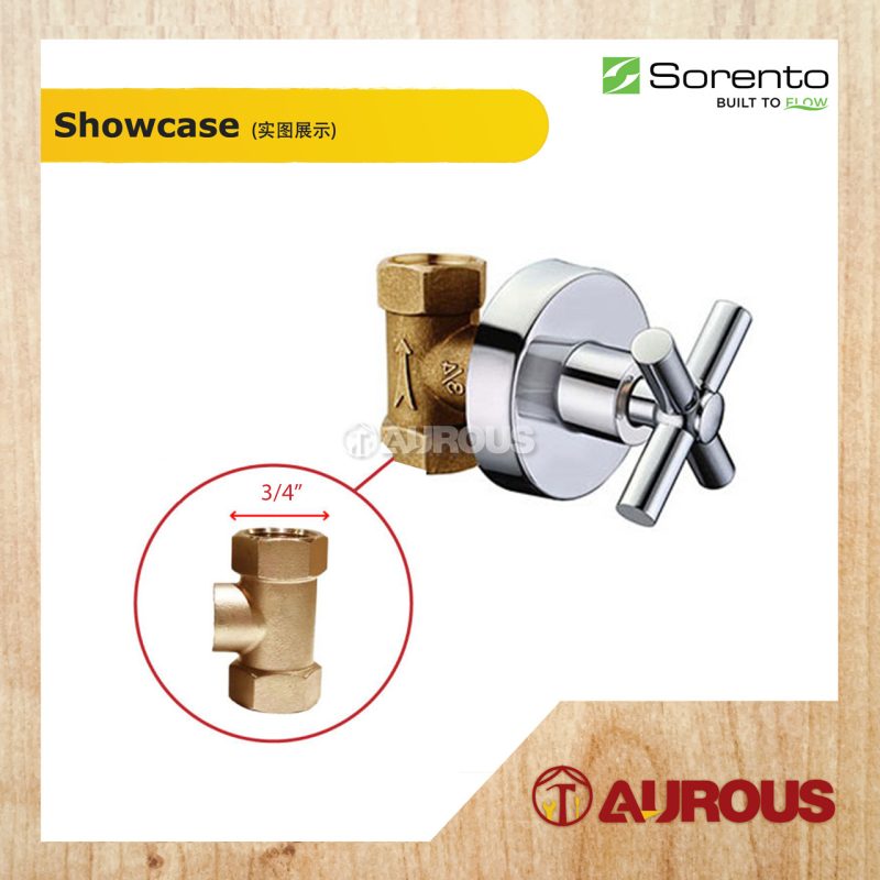 SORENTO BATHROOM TOILET FULL TURN STOP COCK SHOWER WATER TAP (1/2'' , 3 ...