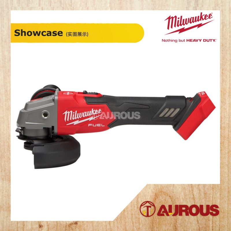 MILWAUKEE FUEL GEN II 4" (100MM) VARIABLE SPEED BRAKING ANGLE GRINDER ...