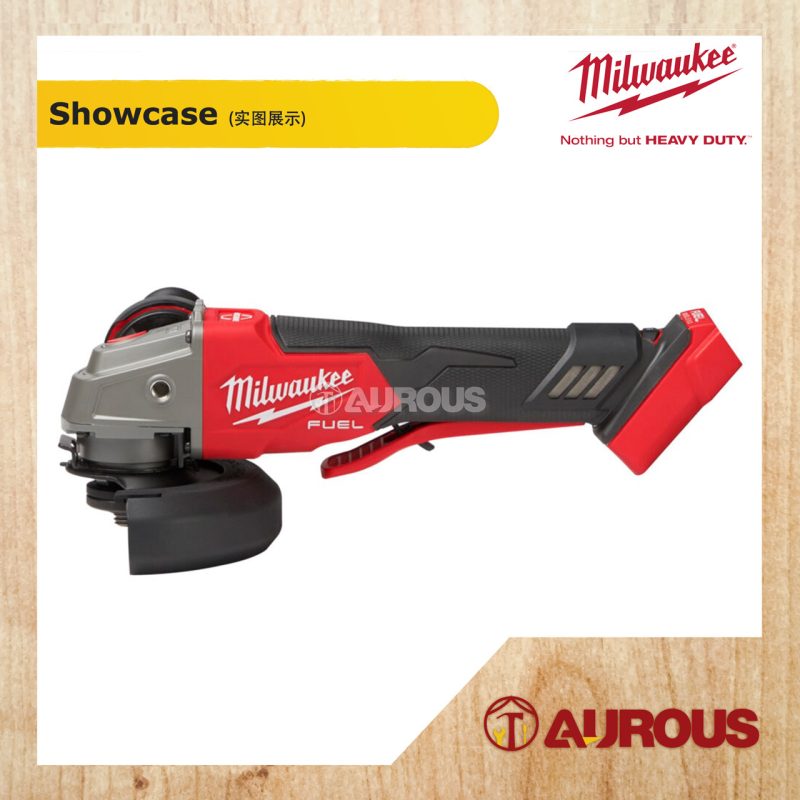 MILWAUKEE FUEL GEN II 4" (100MM) VARIABLE SPEED BRAKING ANGLE GRINDER ...