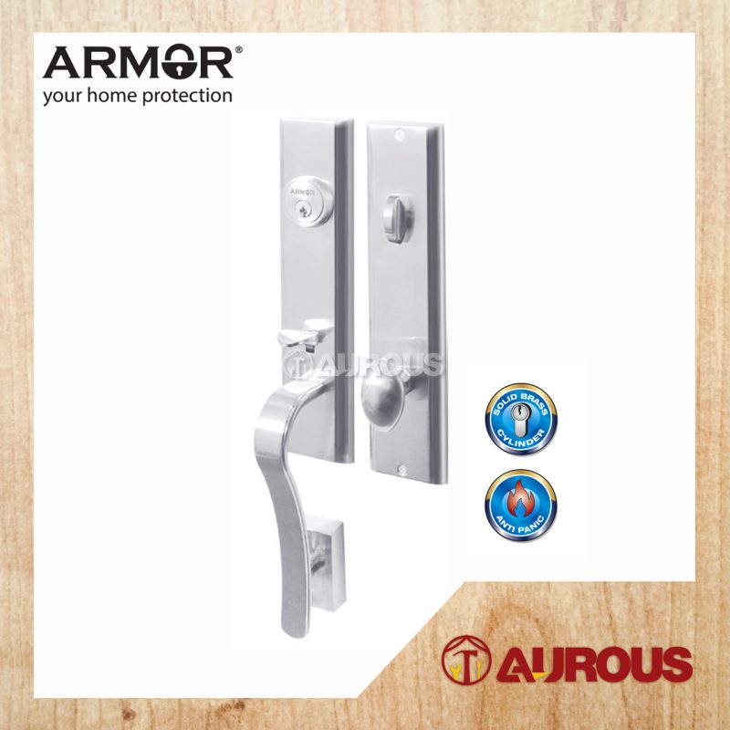 ARMOR 60-70MM GRIPSET DOUBLE HANDLESET LOCK ENTRANCE DOOR LOCK (ATH-160 ...