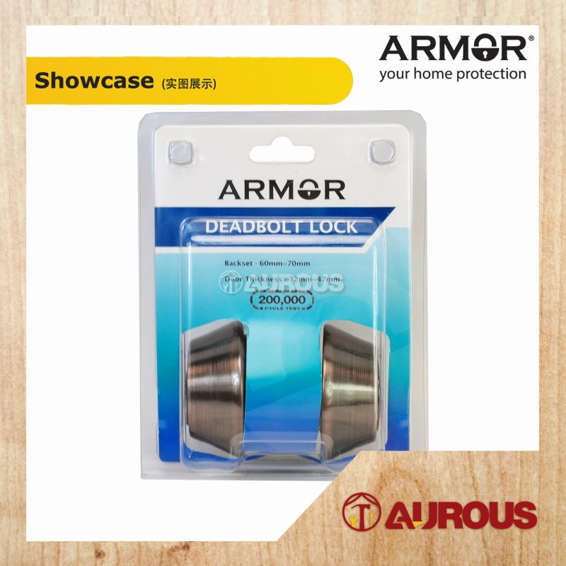 ARMOR STAINLESS STEEL SUS304 60-70MM DOUBLE KEY DEADBOLT LOCK ADL-102 ...