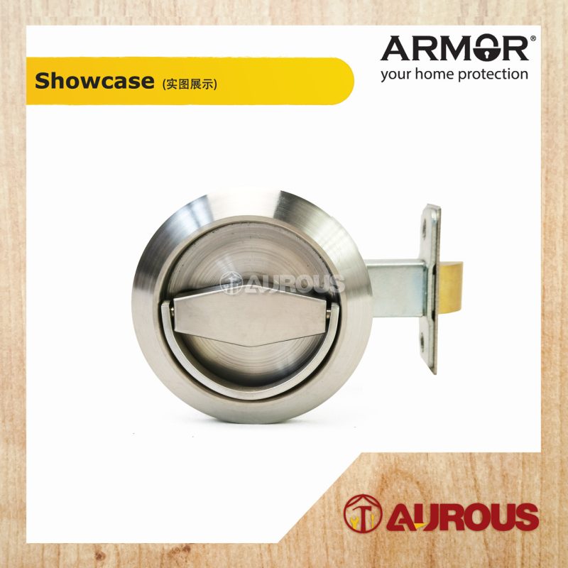 ARMOR STAINLESS STEEL SUS304 FLUSH PULL RING DOOR HANDLE WITH LATCH ...