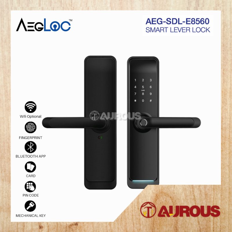 ARMOR AEGLOC DIGITAL FINGERPRINT SMART LEVER LOCK SECURITY LOCK AEG-SDL ...