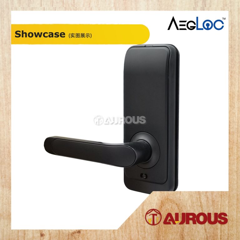 ARMOR AEGLOC DIGITAL SECURITY DOOR LOCK BLACK SMART TUBULAR LEVER (AEG ...