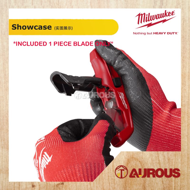 MILWAUKEE SIDE SLIDING UTILITY KNIFE WITH BLADE STORAGE CLIP (48-22 ...