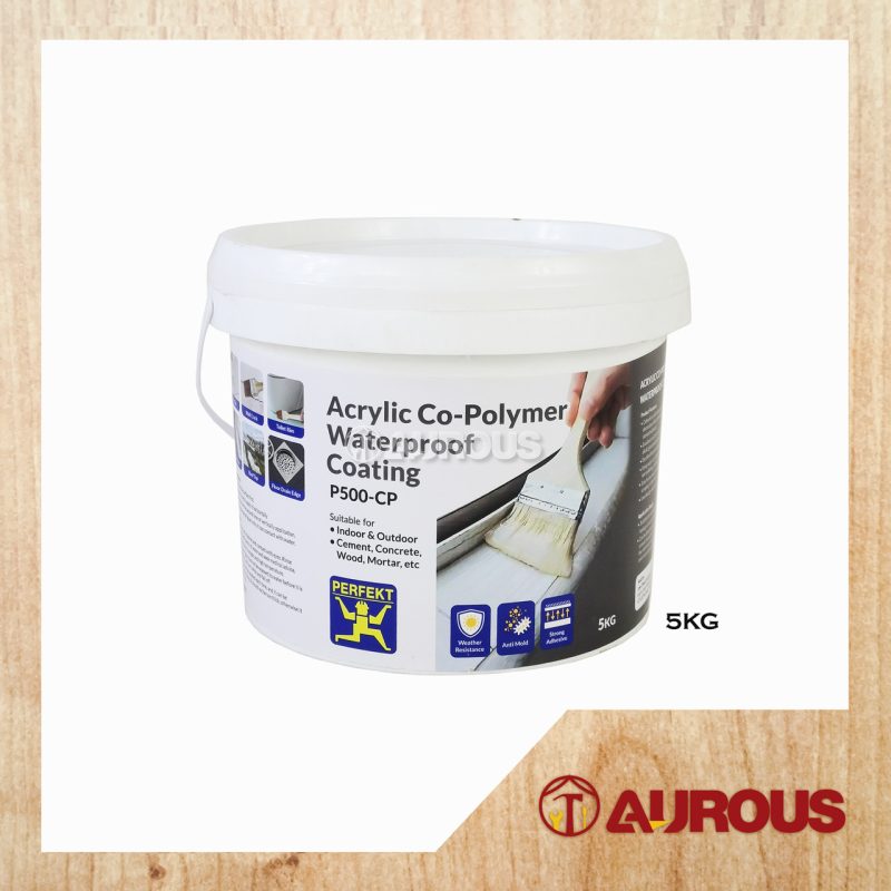 PERFEKT ACRYLIC CO-POLYMER WATERPROOF COATING P500-CP (5KG) - Aurous ...