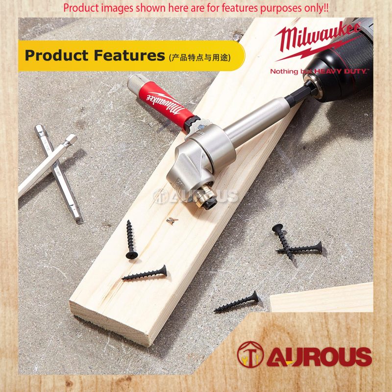 MILWAUKEE OFFSET SCREW DRIVER/DRILL RIGHT ANGLE ATTACHMENT OSD2 4932 ...