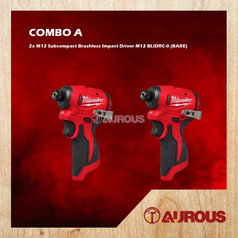 MILWAUKEE M12 ULTRAGO SUB-COMPACT BRUSHLESS PERCUSSION DRILL / IMPACT ...